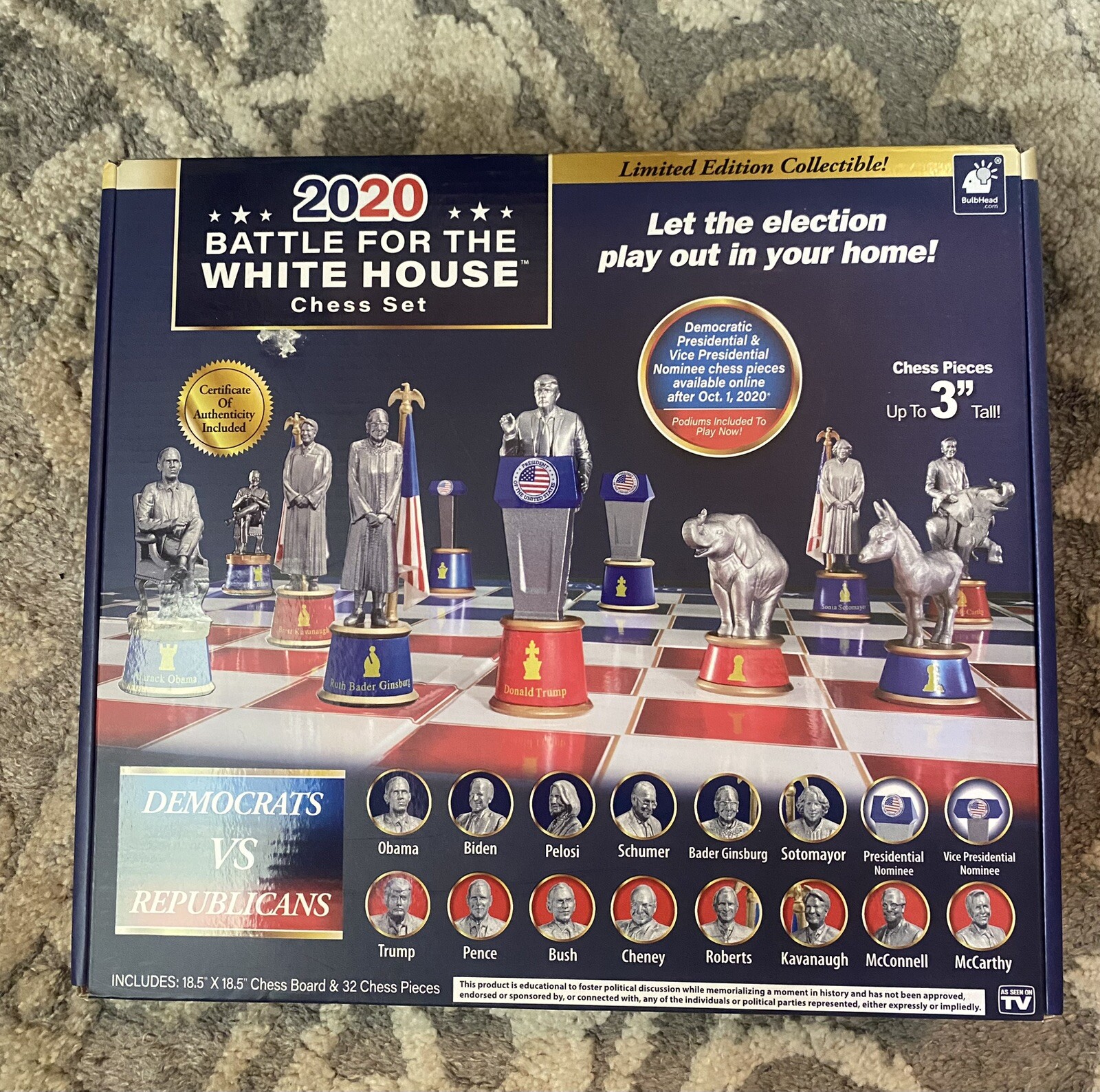 Battle For The White House Chess Set 2020 Limited Edition 97298030079 ...
