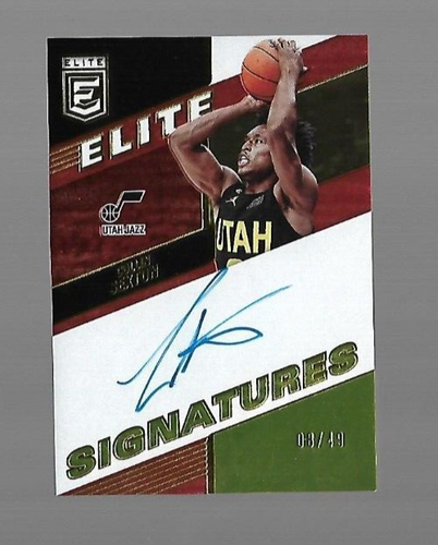 2022-23 Panini Donruss Elite Collin Sexton Signatures Auto 08/49 Utah ...
