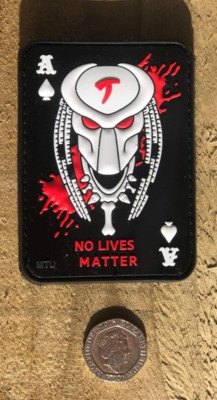 Predator Ace Of Spades No Lives Matter Hook & Loop PVC Patch - Morale ...
