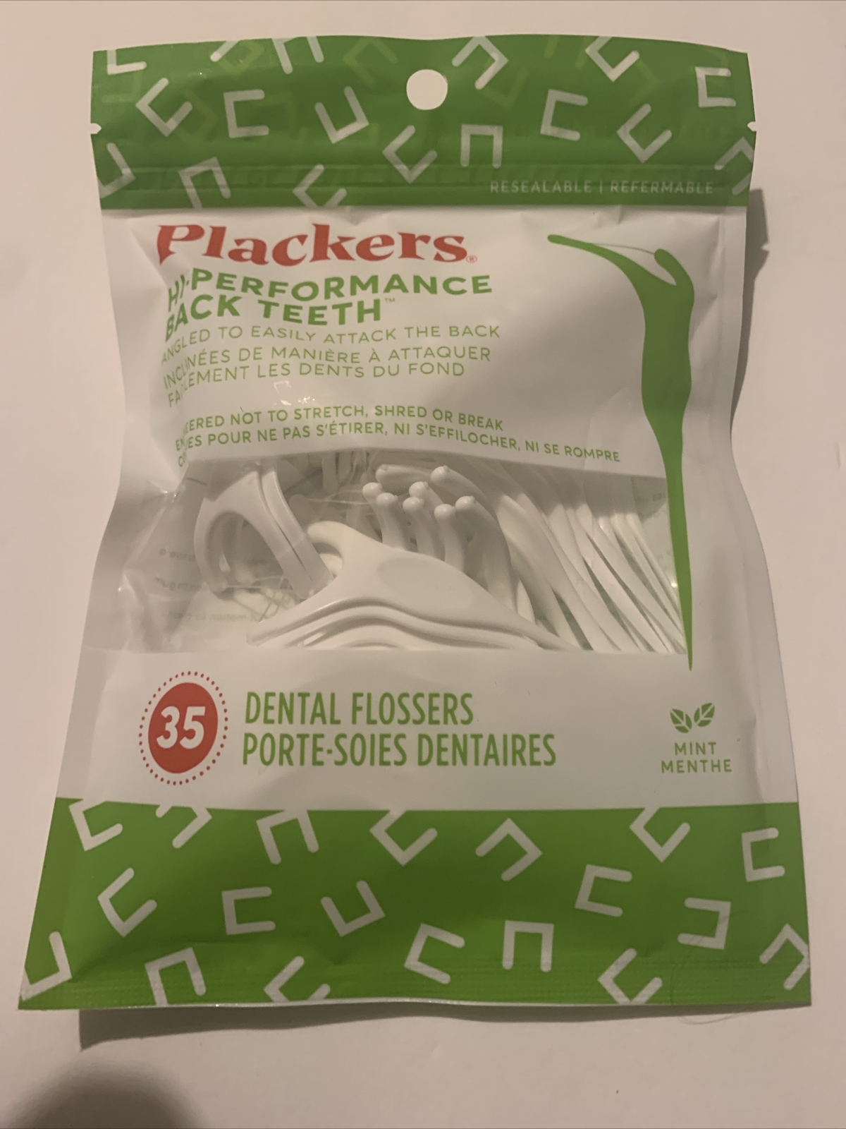 Plackers Hi-performance Back Teeth Dental Flossers 35 Count for sale ...