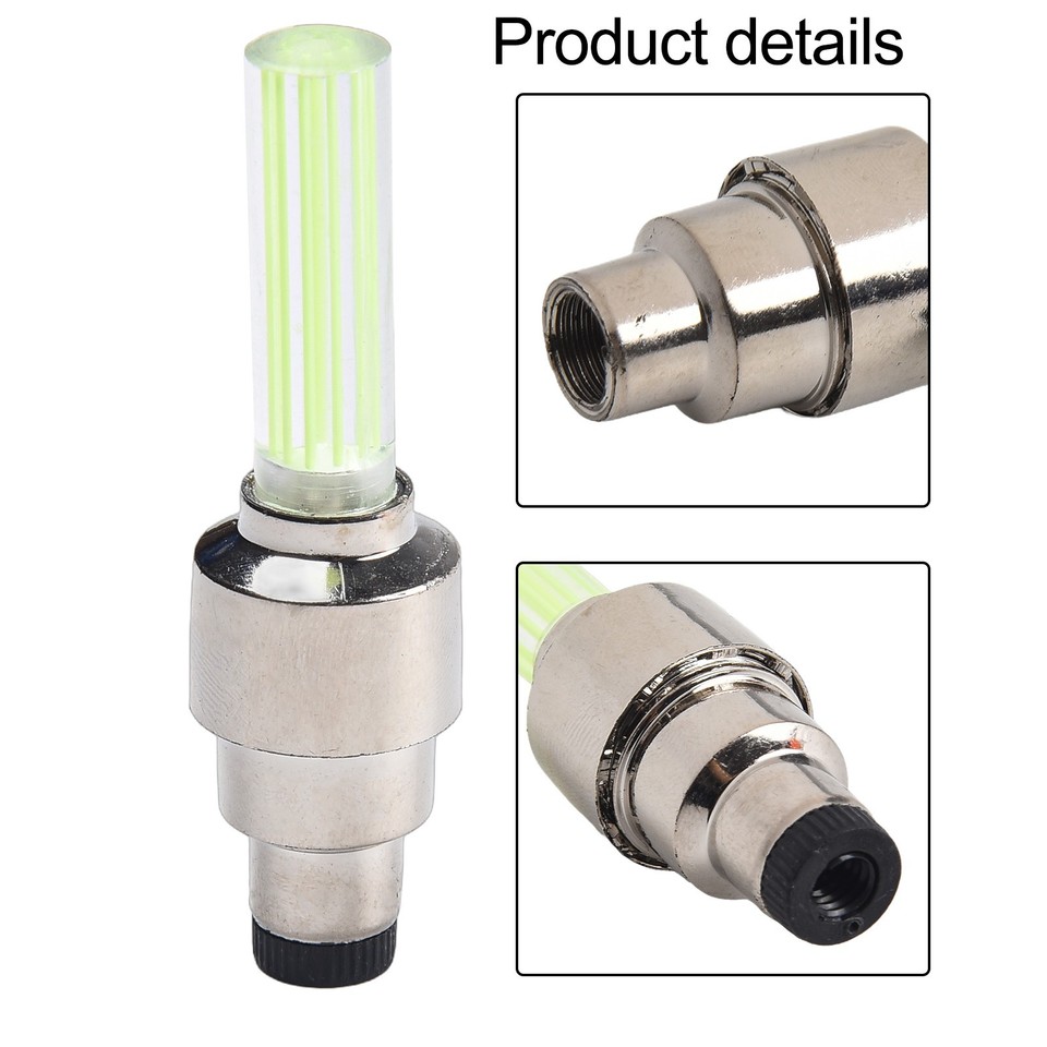 Valve Stem LED Dust CAP For Bike Bicycle/Car Motorcycle Wheel Tire ...