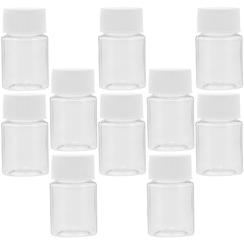10 Pcs Plastic Bottle Chemical Reusable Bottles Travel Empty Vials | eBay