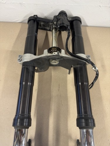 02-03 YAMAHA YZF R1 FRONT END FORKS TRIPLE TREE CLAMP FORK TUBES Good ...