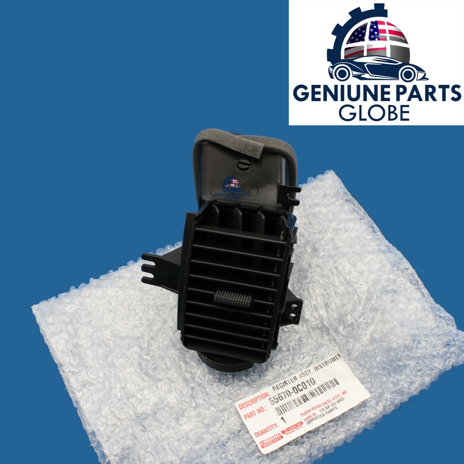 GENUINE OEM TOYOTA SEQUOIA TUNDRA RIGHT NO.3 INSTRUM PANEL REGISTER ...