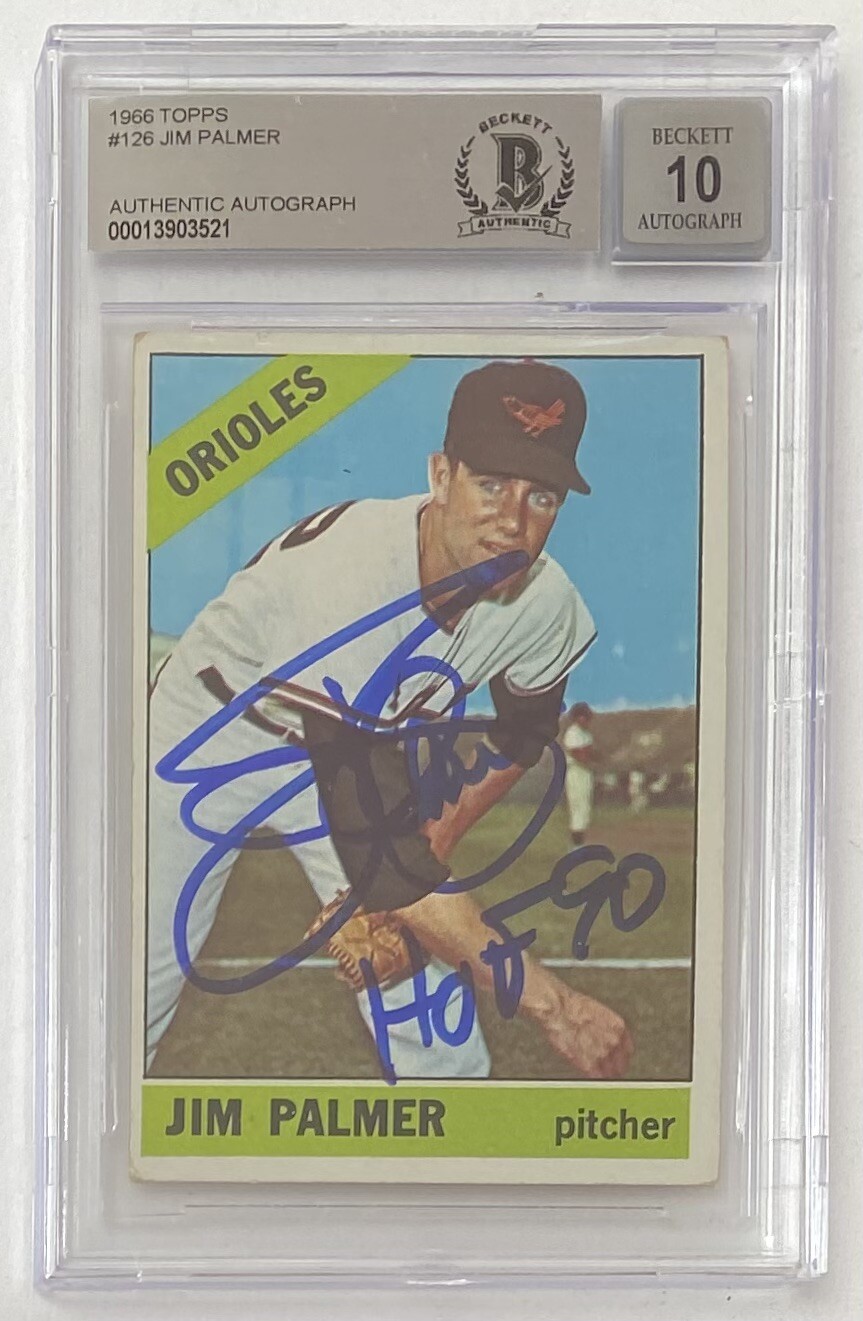 Jim Palmer Autographed Memorabilia | Signed Photo, Jersey, Collectibles ...