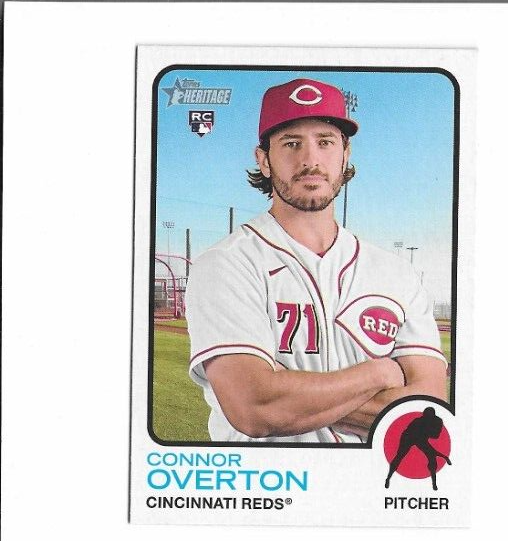 2022 Topps Heritage Connor Overton Rookie #524 Reds | eBay