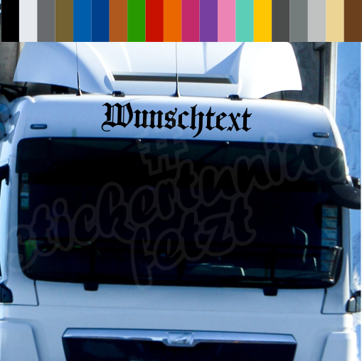 Benutzerdefinierte Lkw Fensteraufkleber 3er Set LKW Aufkleber Toter