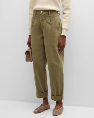 FRAME '90s Utility Loose Jeans Fatigue Washed Sage Green NWOT Womens ...