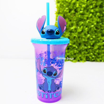 Disney Stitch Cup With Straw 15 Fl Oz Lilo and Stitch Tumbler Straw Cup ...