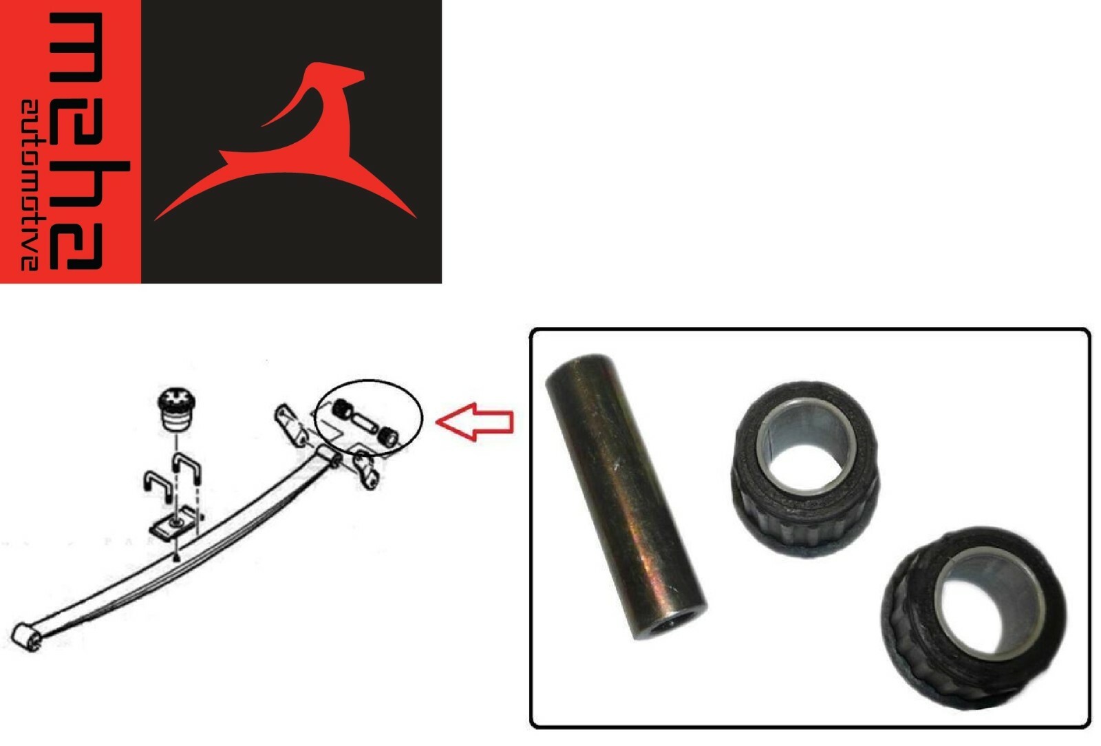 PEUGEOT BOXER CITROEN RELAY FIAT DUCATO REAR LEAF SPRING HANGER BUSHES ...