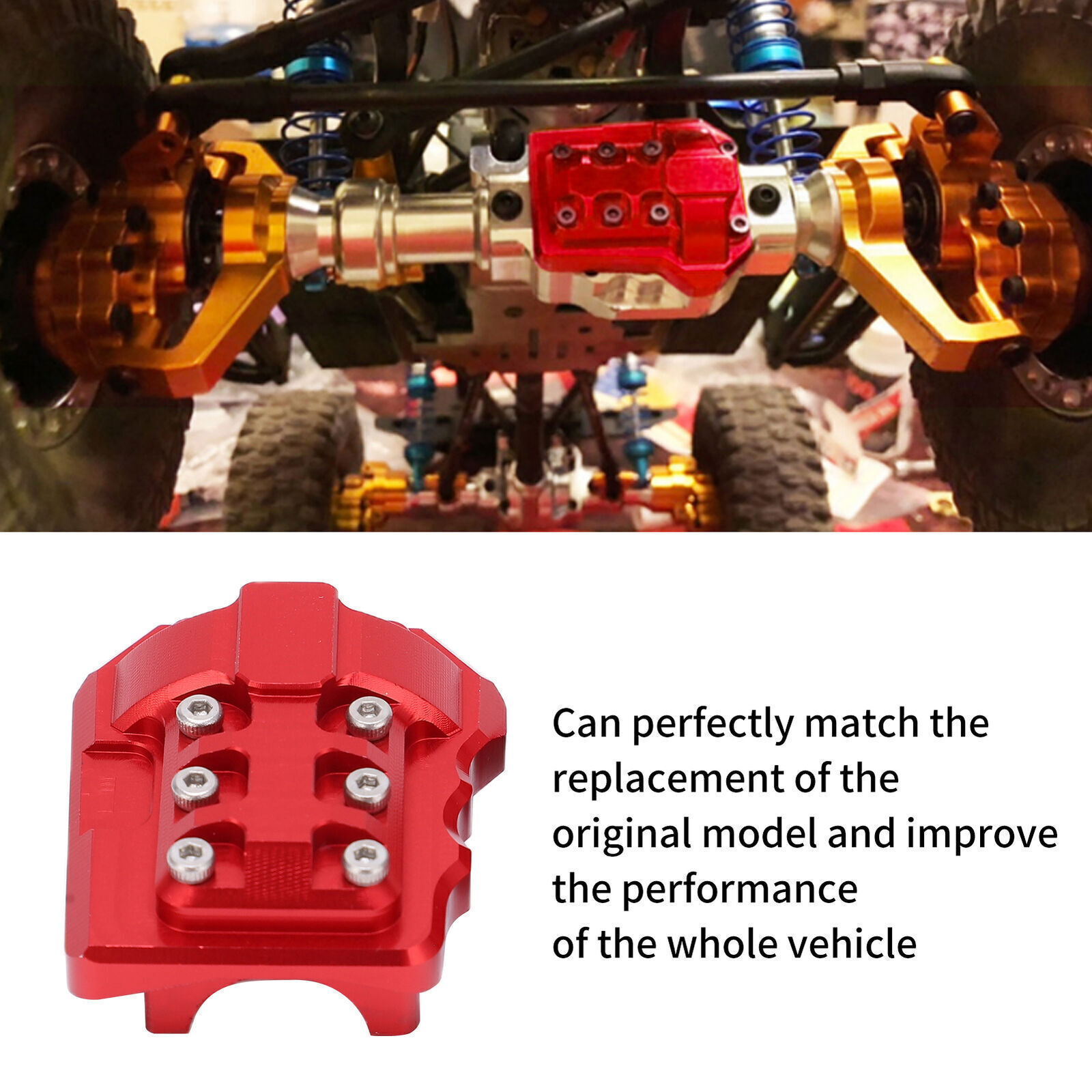 2pcs RC Differential Housing Cover Durable Lightweight High Strength RC ...