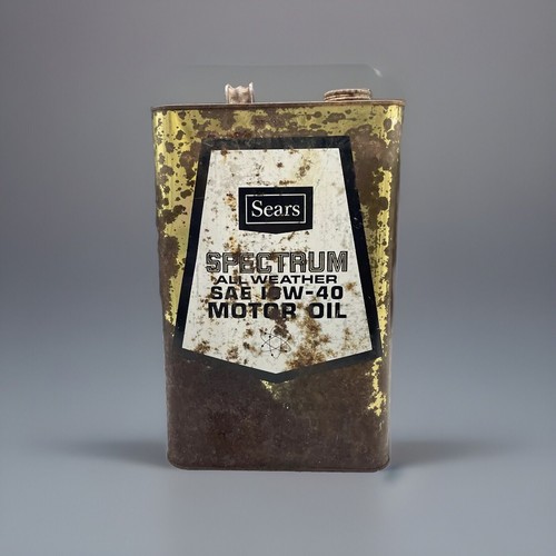 Vintage Sears Spectrum 2 1/2 Gallon All Weather SAE 10W-40 Motor Oil ...