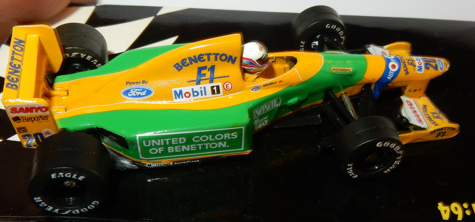 Micro champs # Mch 651301 Formula F1 Benetton Brundle N° 20 1/64 3 ...