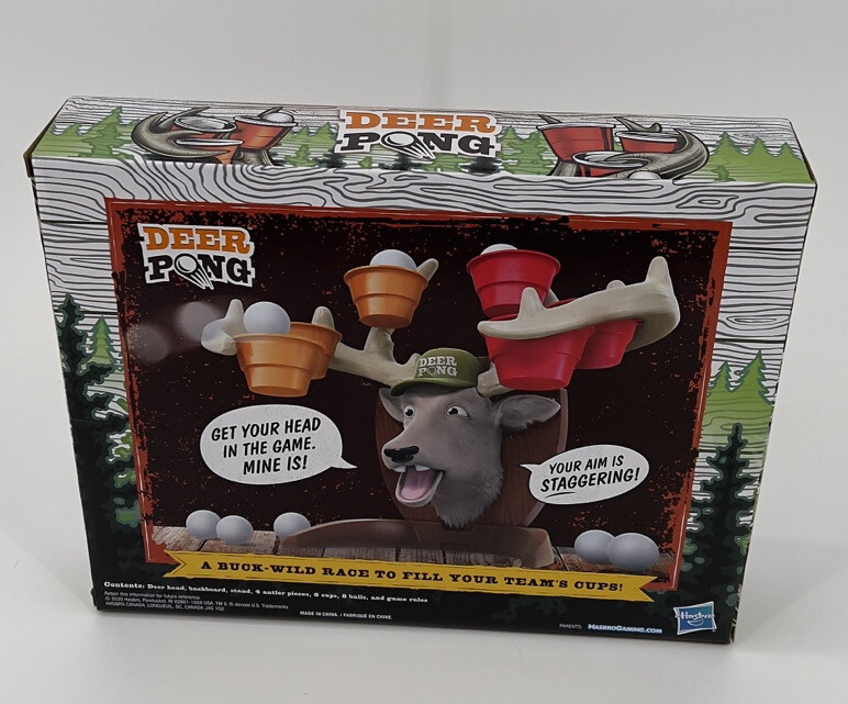 New In Box Hasbro Talking Deer Head Deer Pong Game - Family-friendly ...