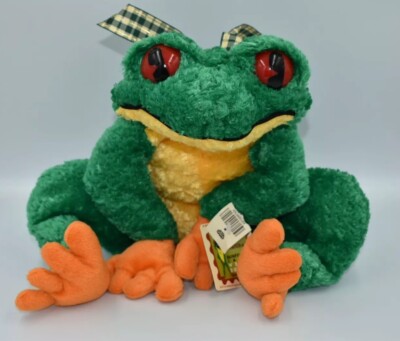 Cha-Cha Tree Frog Plush RainForest Cafe Stuffed Animal Wild Bunch Green ...
