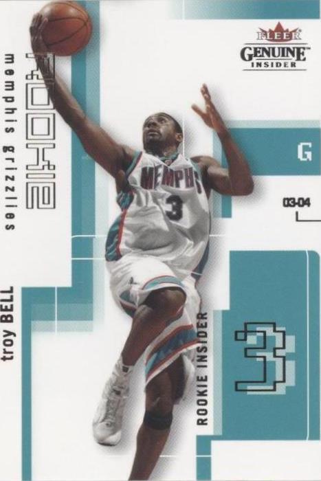2003-04 Fleer Genuine Insider - Rookie Troy Bell #102 /499 (RC) for ...