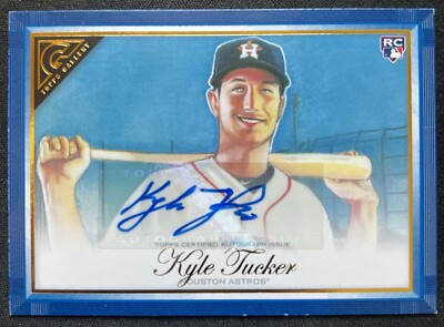 2019 Topps Gallery Autograph Kyle Tucker Rookie Card Blue Numbered /50 ...