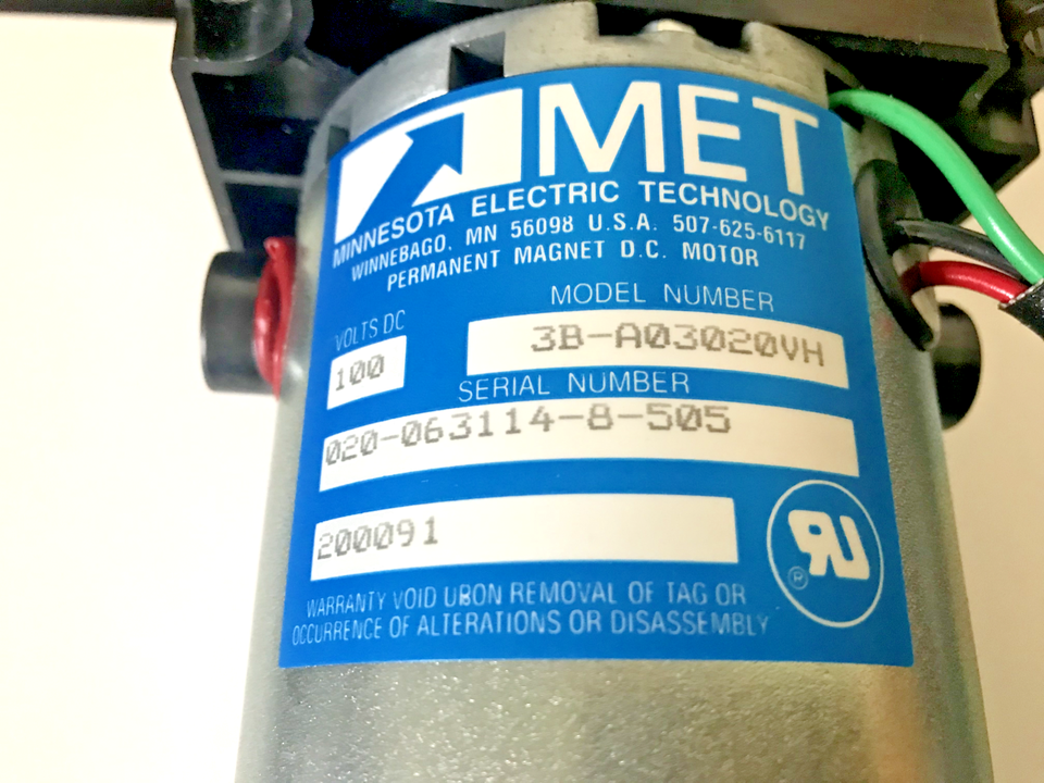 MET Minnesota Electric Technology 3A-A03020VH 100 Volt DC Motor | eBay