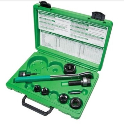 Greenlee ISO-16 through ISO-40 Manual Round Standard Knockout Punch Kit ...