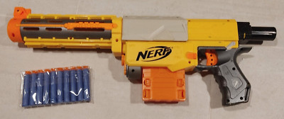 Nerf N-Strike Recon CS-6 Gun Package, Long Barrel, 8-Dart Clip, Tested ...