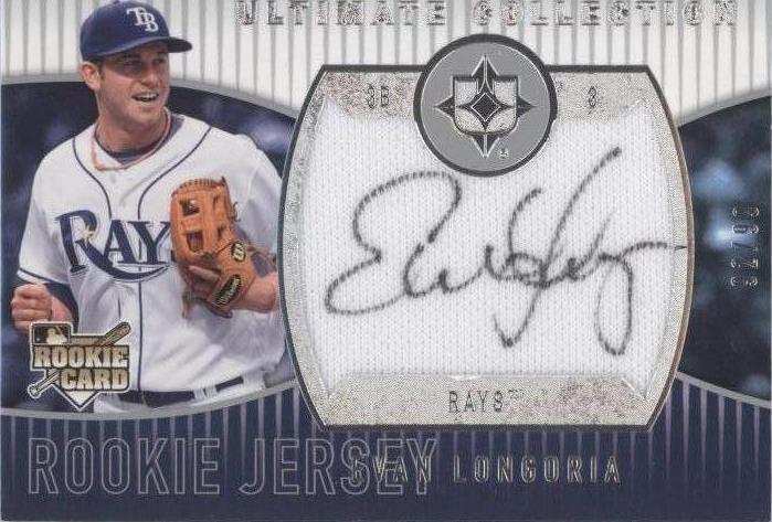 2008 Ultimate Collection - Rookie Jersey Autograph Evan Longoria #101 / ...