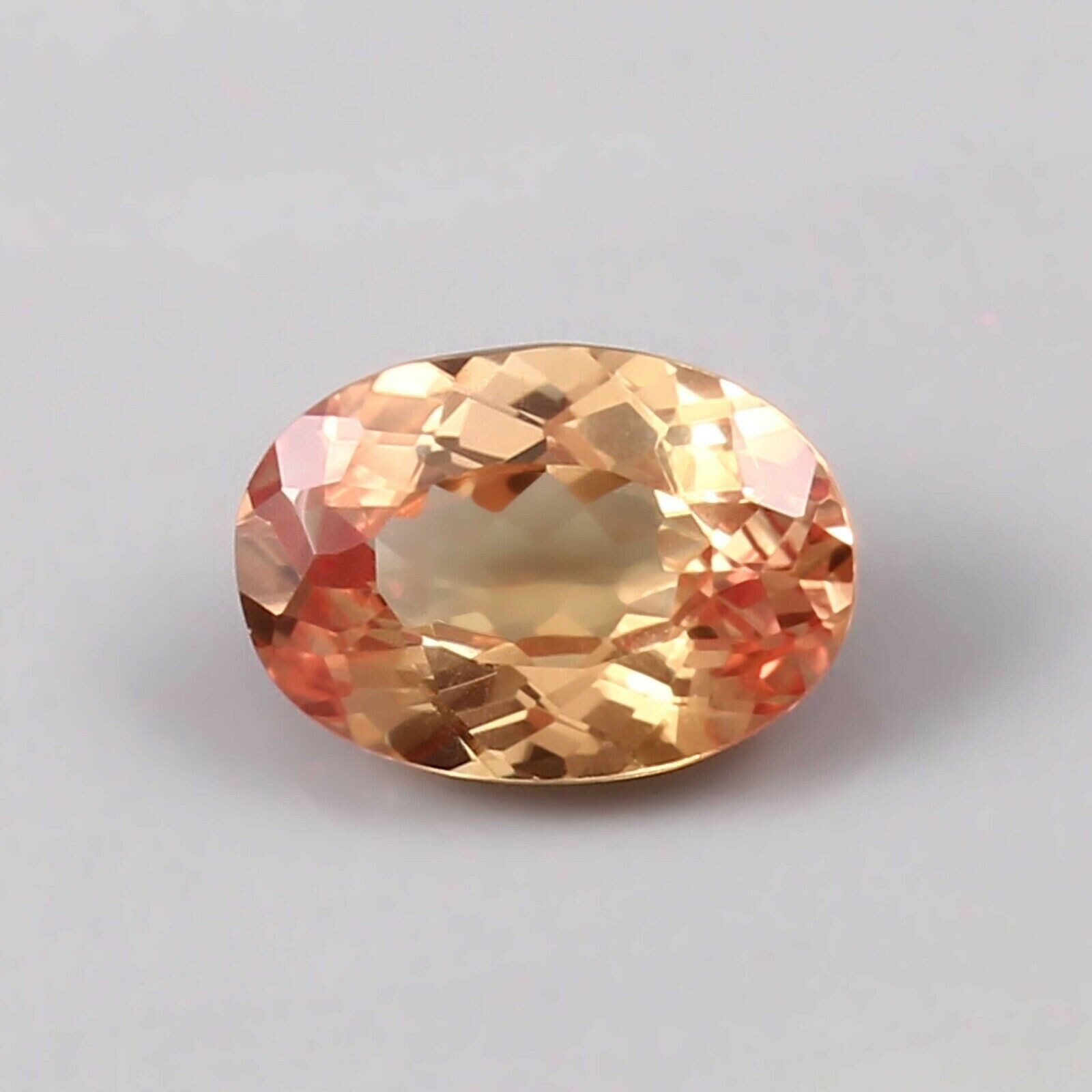 AAA Natural Bicolor Ceylon Padparadscha Sapphire Loose Oval Gemstone ...