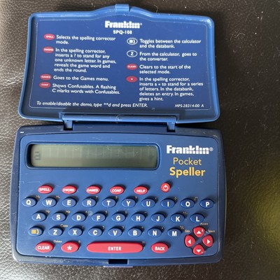 Franklin Collins Pocket Speller SPQ-108 Crossword Solver Phonetics ...