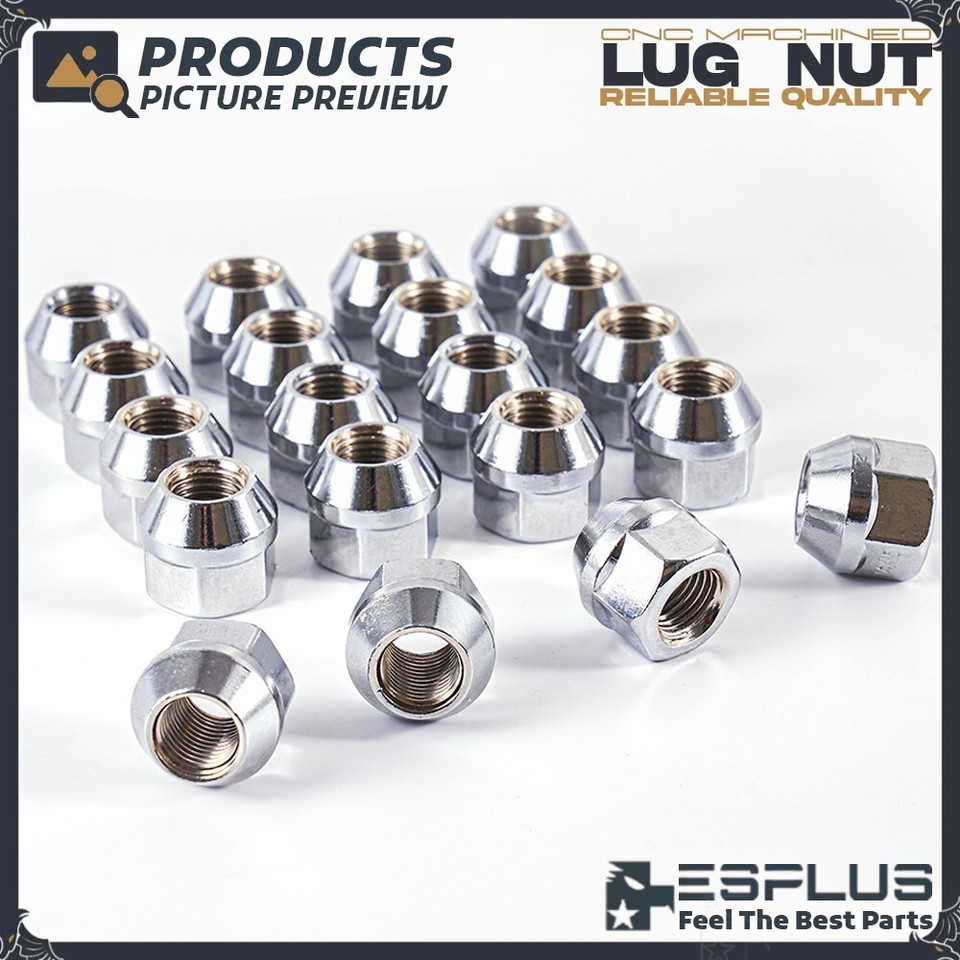 20 Subaru Open Lug Nut M12x1.25 Chrome Fit Ascent/BRZ/Crosstrek ...
