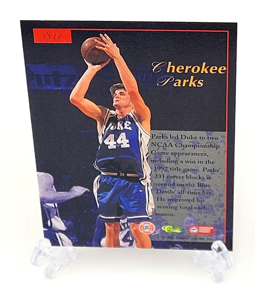1995 Classic 5 Sport Cherokee Parks Red Facsimile Signings Dallas ...