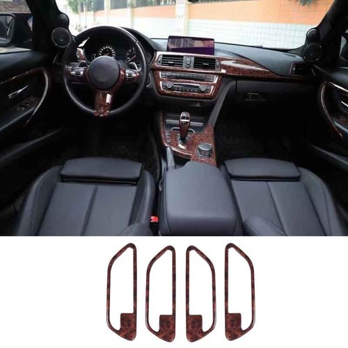 For BMW F30 F32 F33 F36 Inner Door Handle Frame Trim 2013-2019 Wood ...