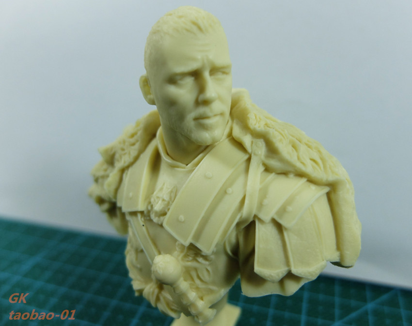 1/10 Resin Model Kit Bust of The ancient war movie soldier Rome general ...