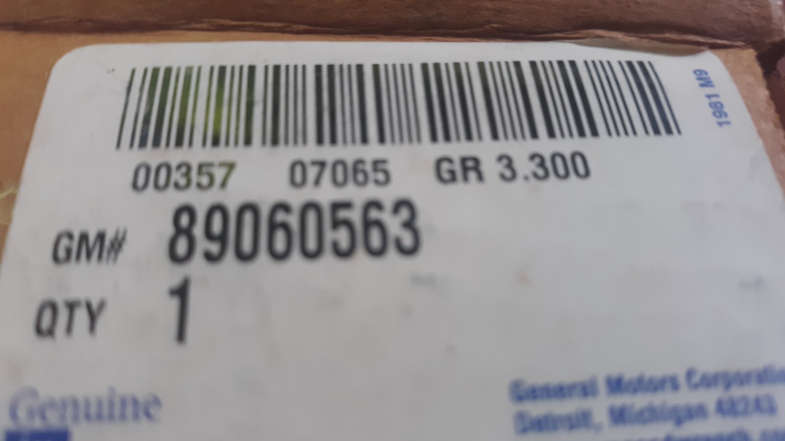 OEM GM FUEL INJECTORS GM # 89060563 | eBay