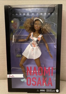 Barbie Signature Naomi Osaka Doll Role Model Wearing Tennis Dress ...
