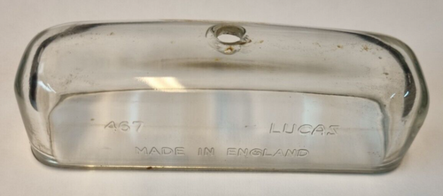Lucas L467 Morris Minor 1000 MG Midget D-Shape Number Plate Light Glass ...