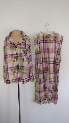 NEW Emily Stacy Women's Pajamas 2-Piece Coat-style Plus Sizes | eBay