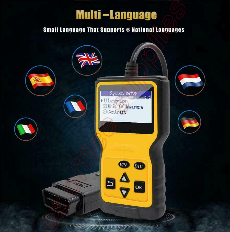For MAZDA OBD 2 Car Diagnostic ENGINE Code Reader Scanner Tool ...