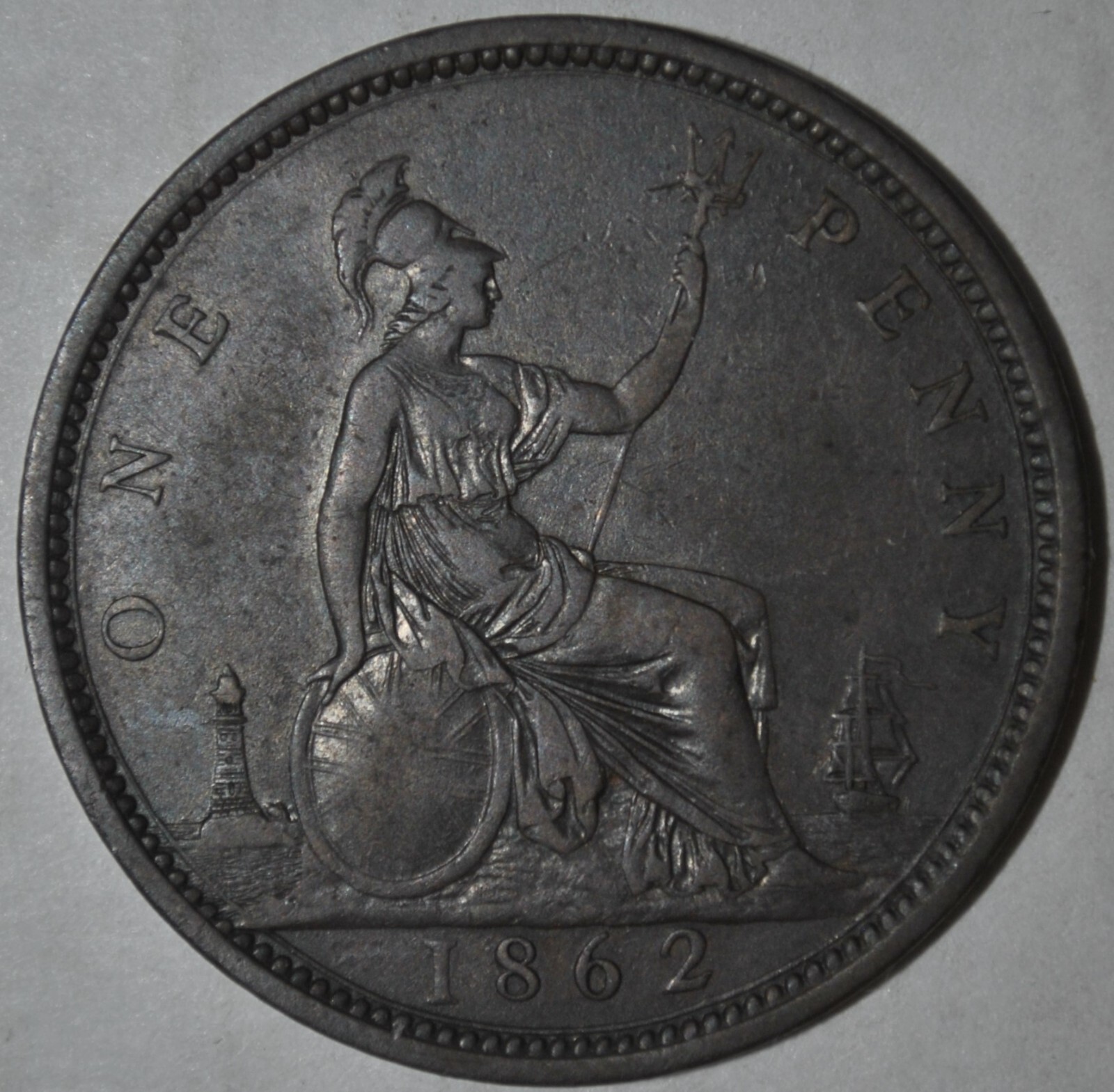 UK Great Britain 1862 Penny {{{7053 | eBay
