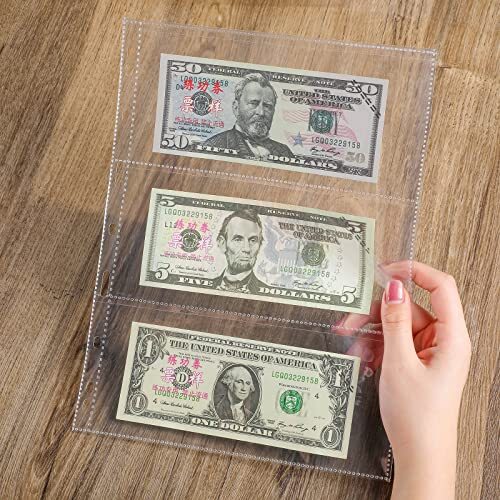 Paper Money Collection Pages, 24 Sheets Currency Collecting Book Album ...
