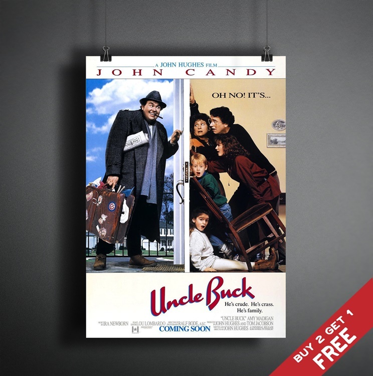 UNCLE BUCK Film Movie Poster A3 / A4 1989 Comedy Cult Classic Movie Art ...