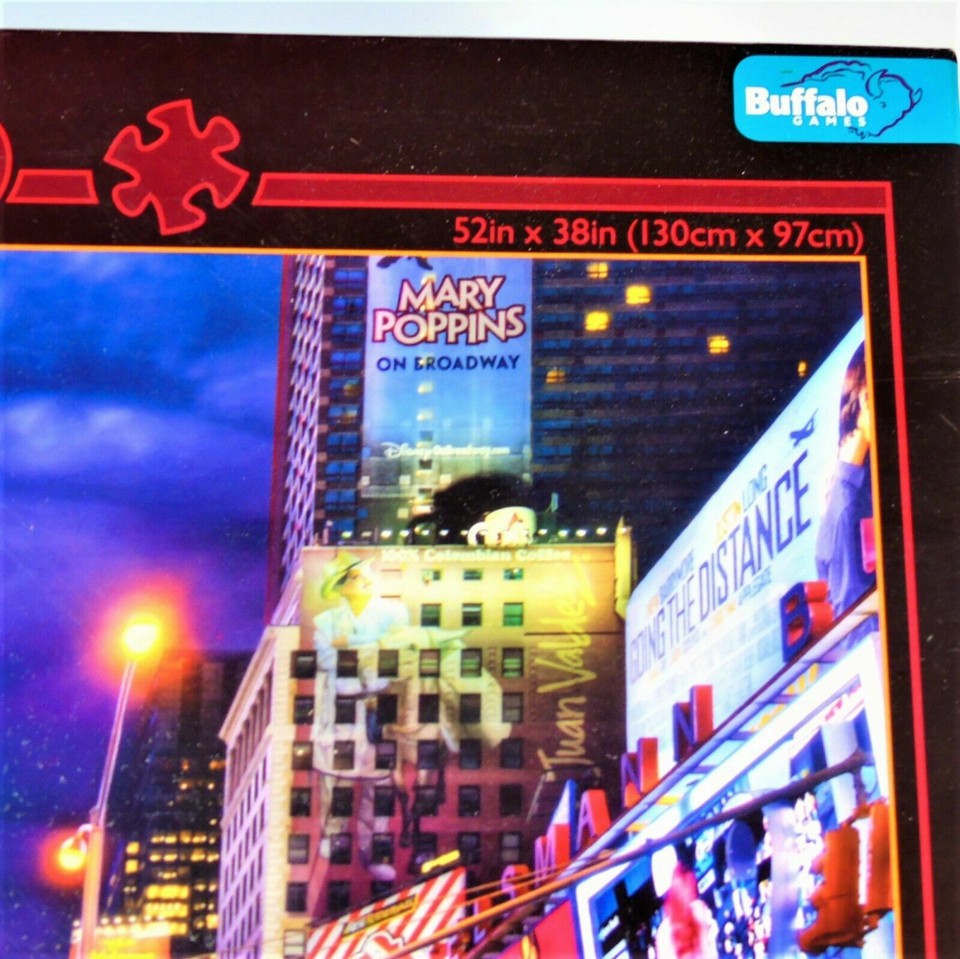 Times Square Puzzle 4000 pc With Poster Discontinued Buffalo Games | eBay