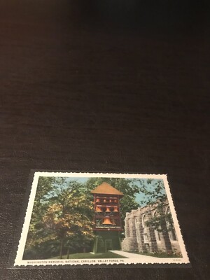 VINTAGE UNPOSTED POSTCARD WASHINGTON MEMORIAL NATIONAL CARILLON, VALLEY ...