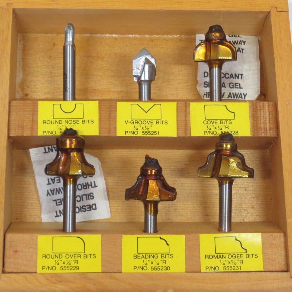 Shopsmith Carbide Router Bit Decorator Set 6-Piece | eBay