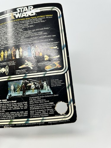 Vintage Star Wars 1977 R2-D2 Droid Original 12A Card Back Only | eBay