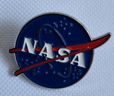 1x NASA Silver Enamel Metal Pin Party Badge Lapel Souvenir Science ...