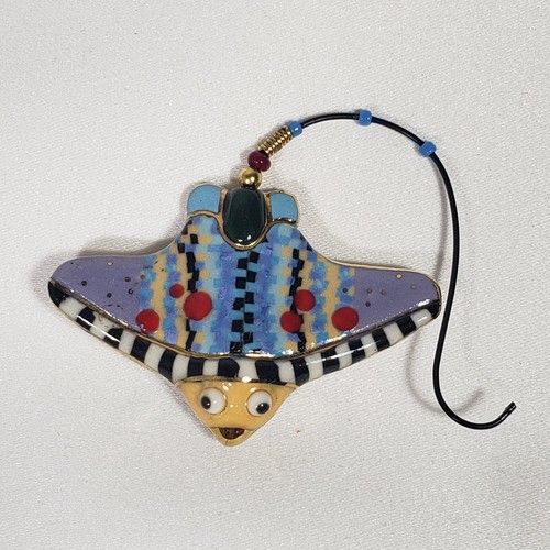 Cynthia Chuang Jewelry 10 Ceramic Porcelain Stingray BROOCH | eBay