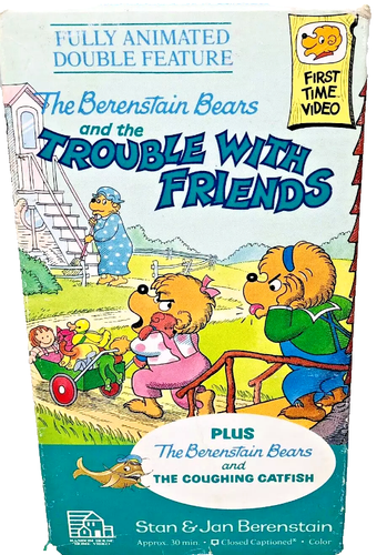 Trouble With Friends VHS Tape Movie The Berenstain Bears Double Feature ...