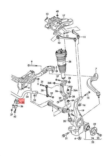 Rubber Mallet Cushion Stabilizer VAG Genuine OEM Part 8K0411327C for ...
