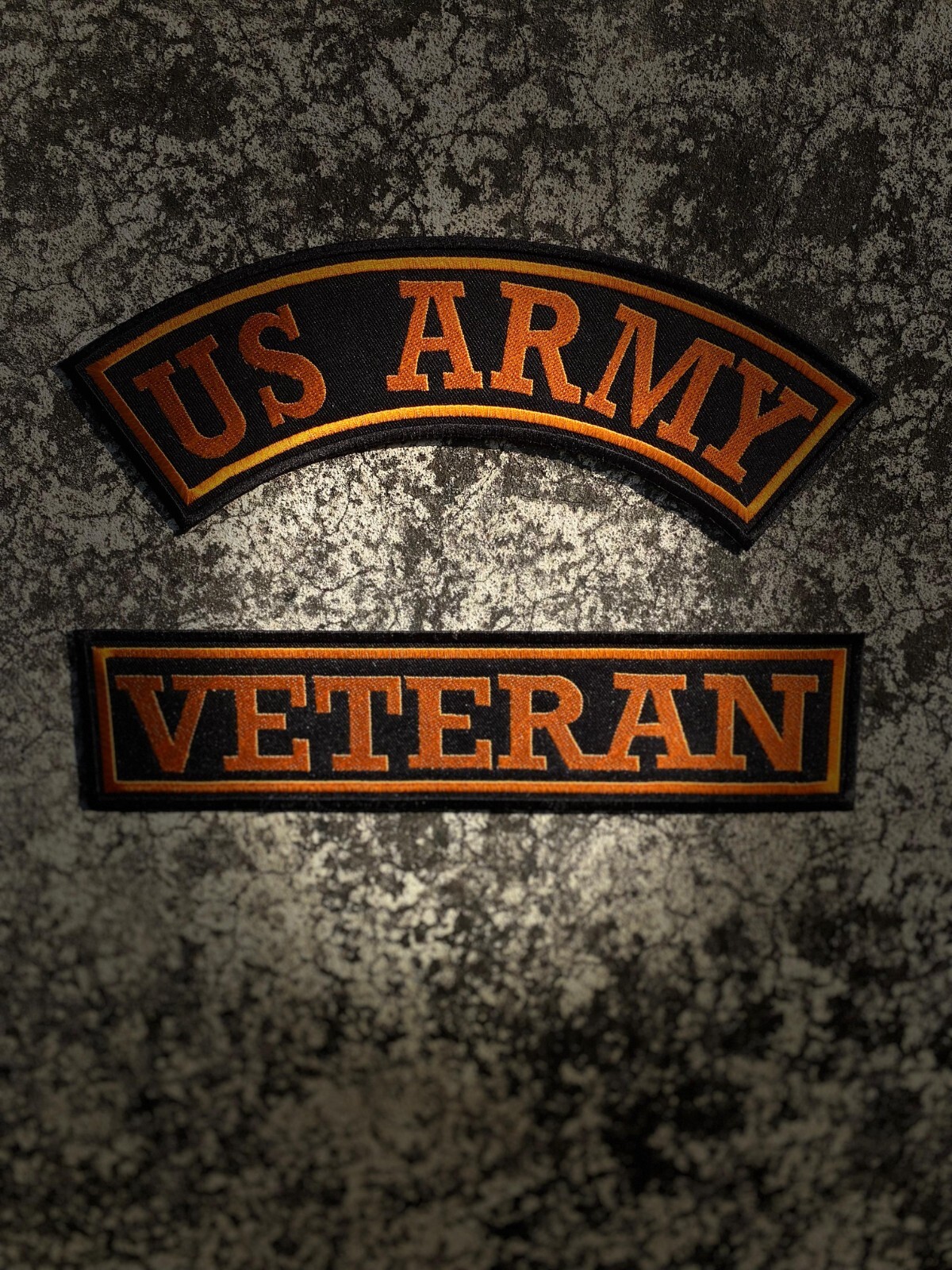 US ARMY VETERAN Rocker Patches Military Patriotic Embroidered Jacket ...