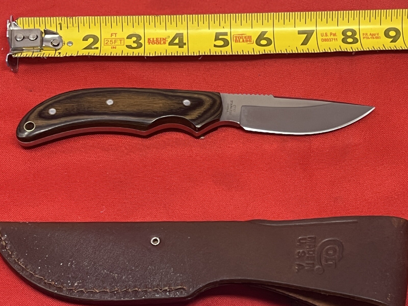 Colt CT17 C Ridge Runner Fixed Blade Knife W/ Original Leather Sheath ...