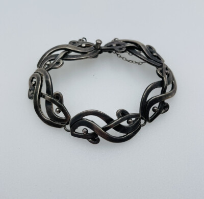 Jose Luis Flores JLF Taxco Mexican Sterling Silver Mask Design Link ...